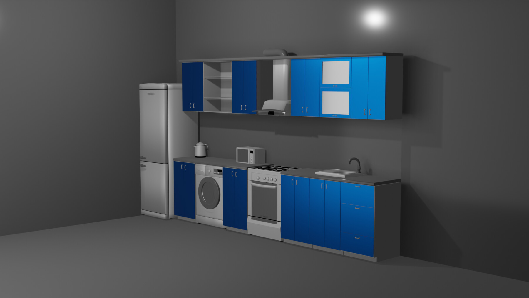 ArtStation - Low poly Kitchen 3D | Resources