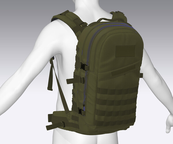 ArtStation - Tactical backpack / Military / Bag / Rig / Equipment ...