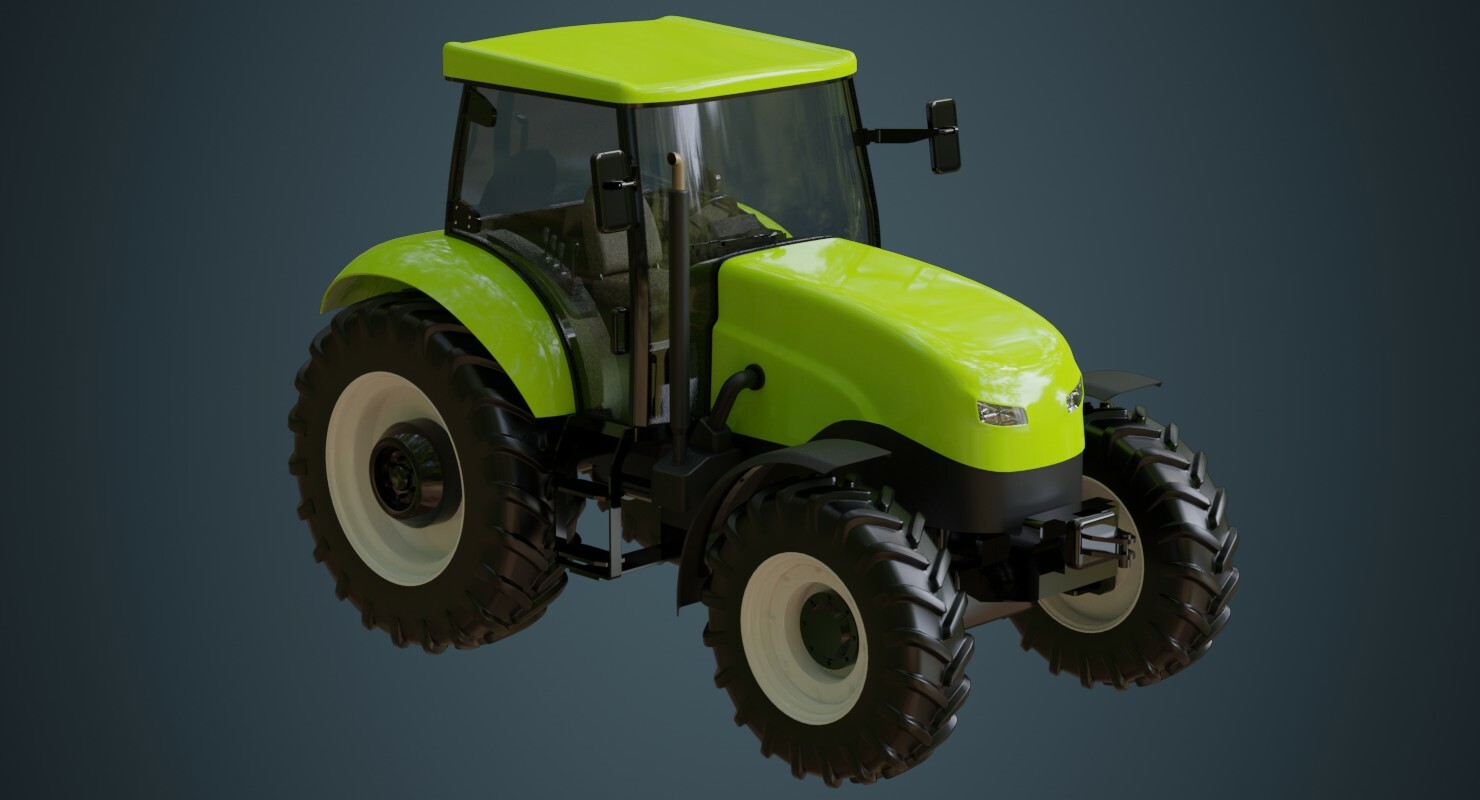 ArtStation - Tractor 1 Untextured | Resources