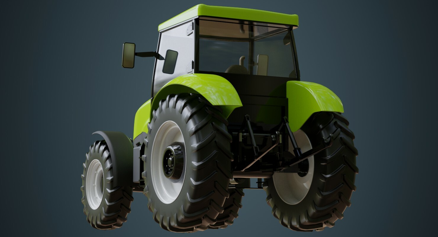 ArtStation - Tractor 1 Untextured | Resources