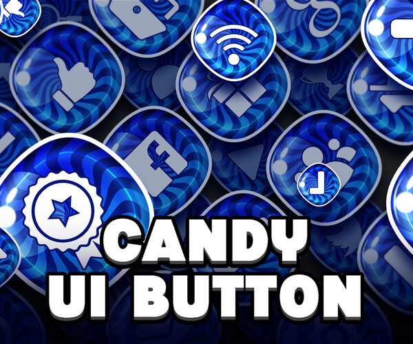 ArtStation - Candy UI Button #1 | Game Assets