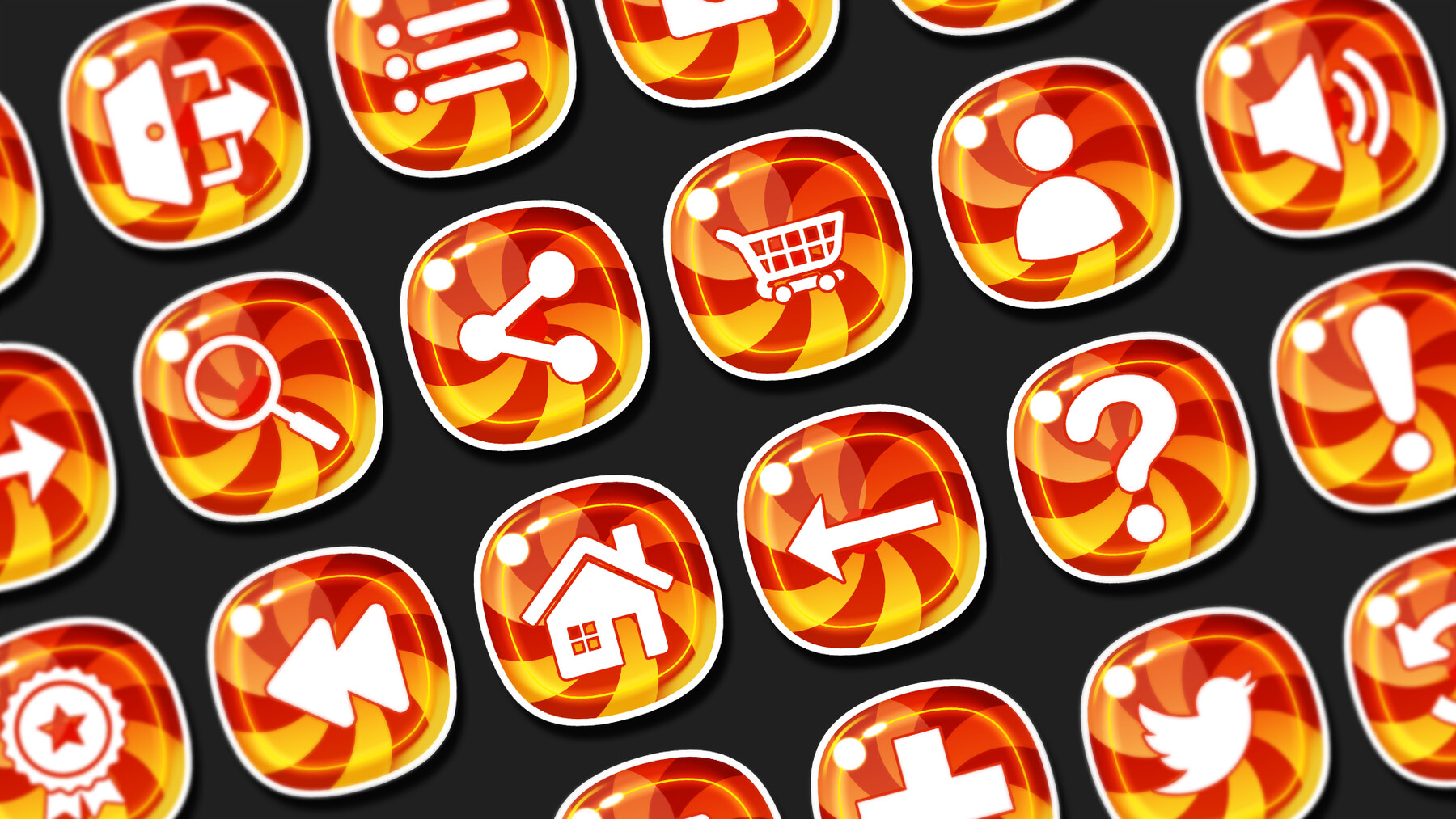 ArtStation - Candy UI Button #2 | Game Assets