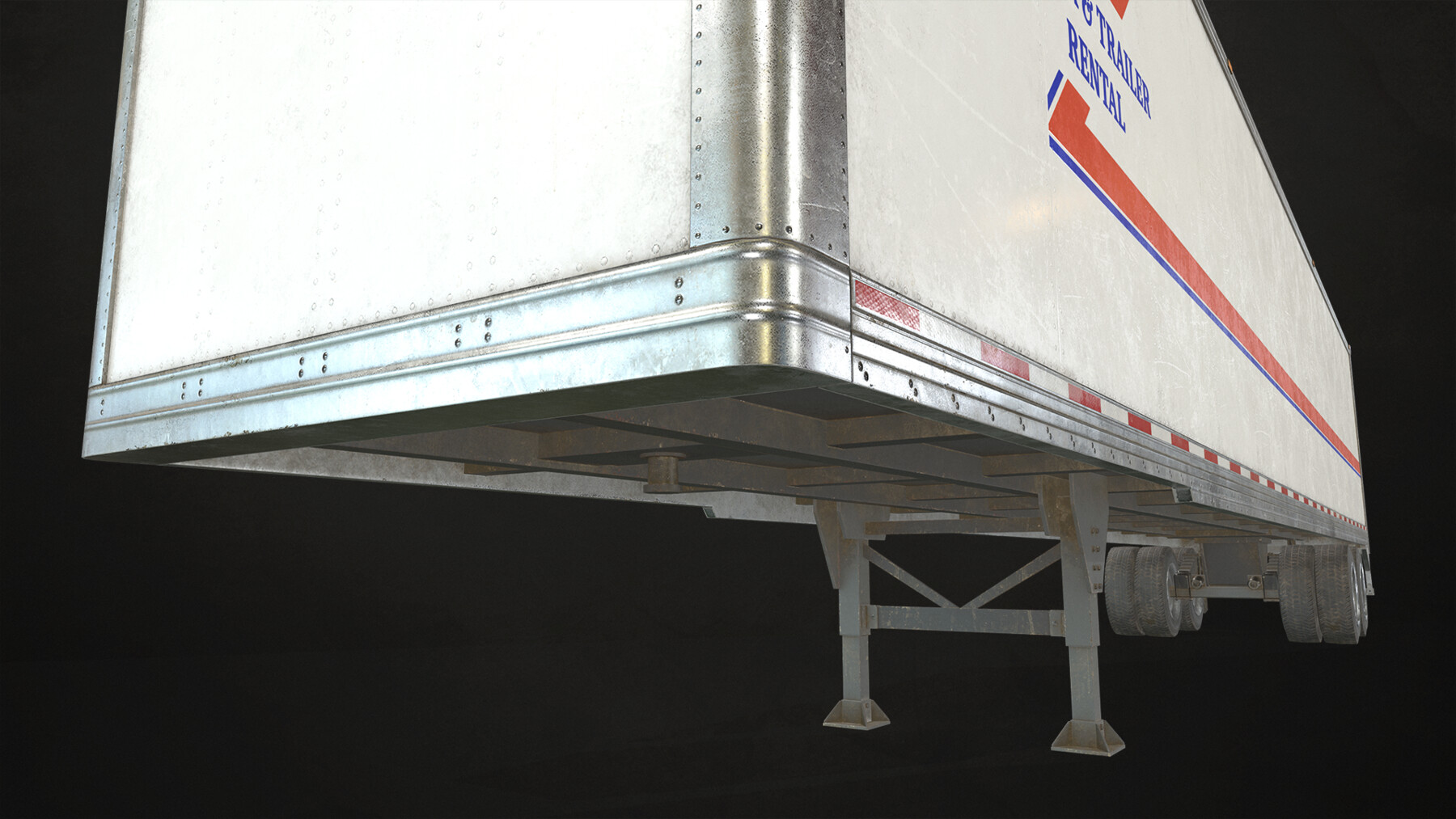 ArtStation - Dry Van Trailer - Low Poly | Game Assets