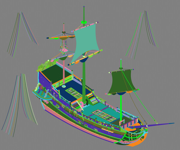 ArtStation - Palace - Ship 01 | Game Assets