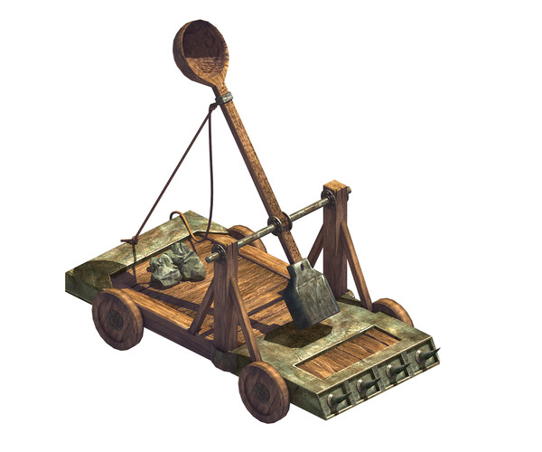 ArtStation - Siege Weapons - Catapult 03 | Game Assets