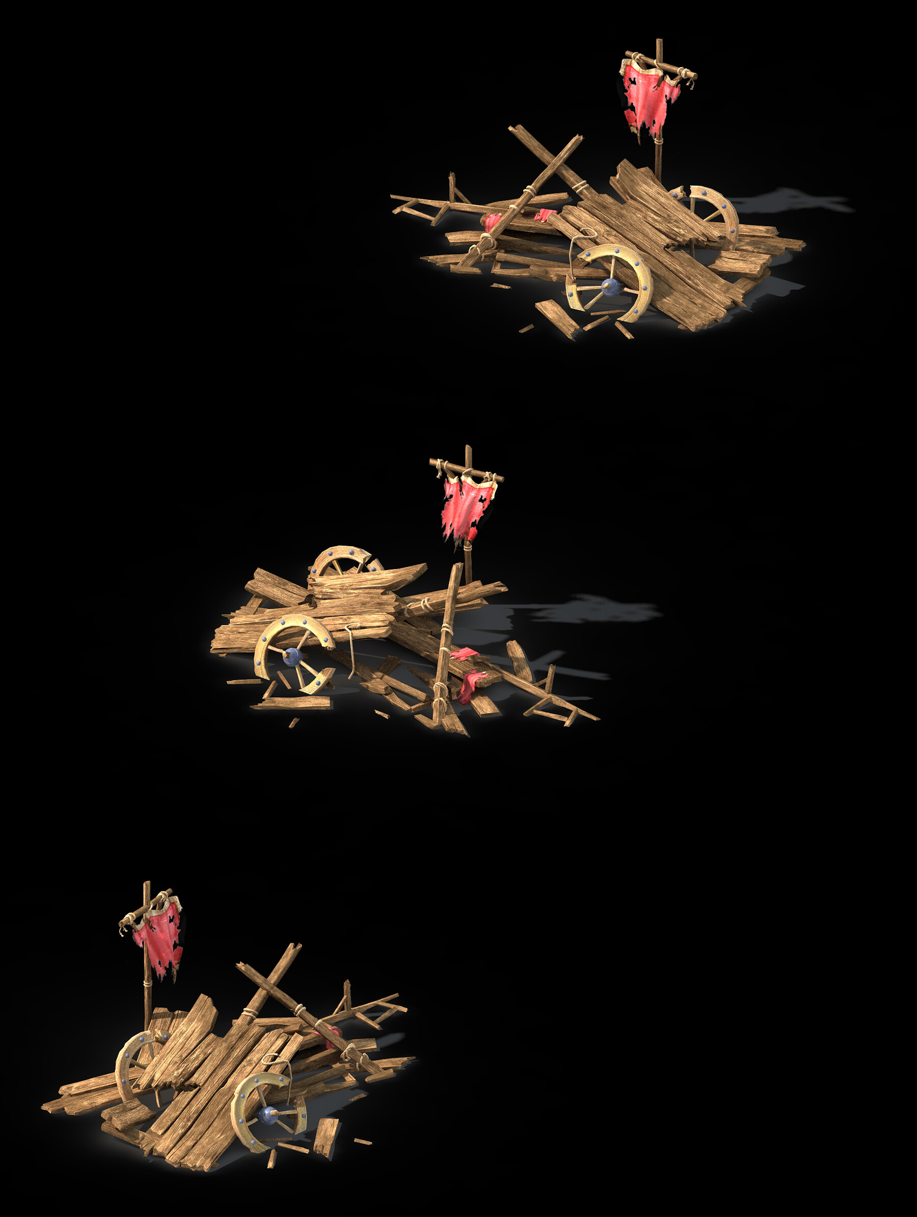 ArtStation - Barracks - Broken Tank | Game Assets