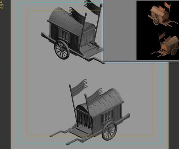 ArtStation - War - carriage 2701 | Game Assets