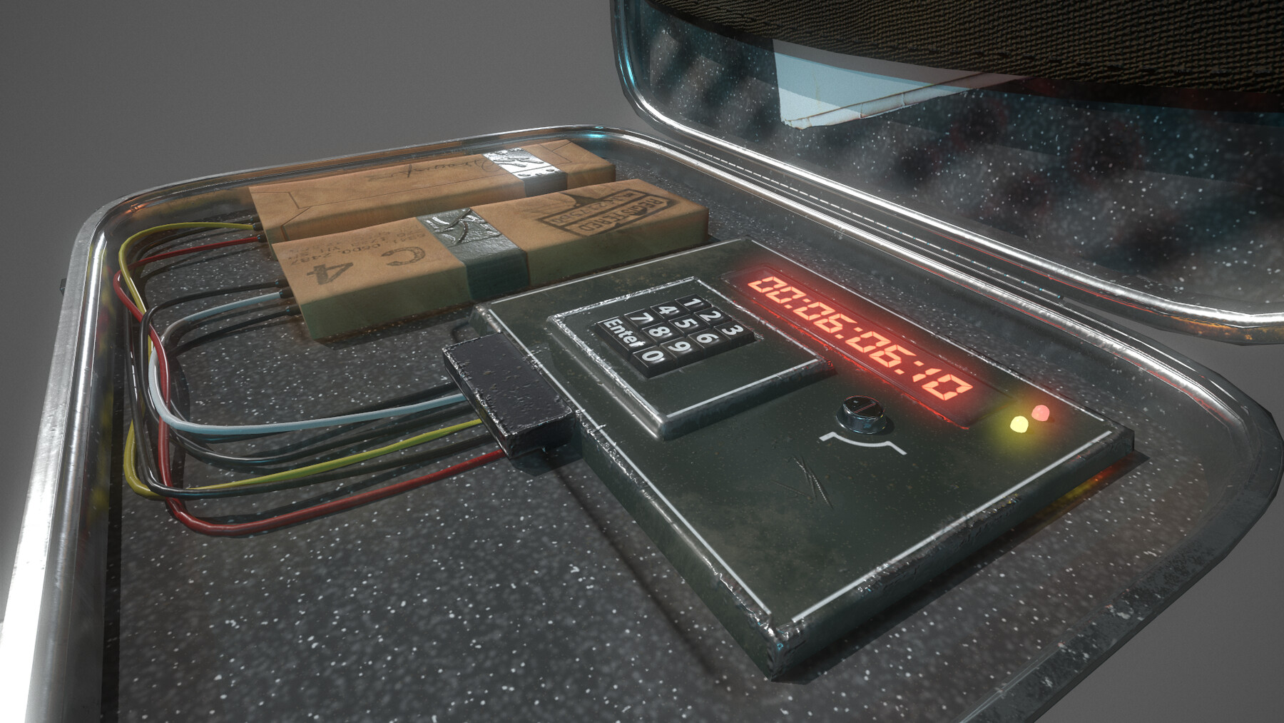 ArtStation - Briefcase C4 Bomb | Game Assets
