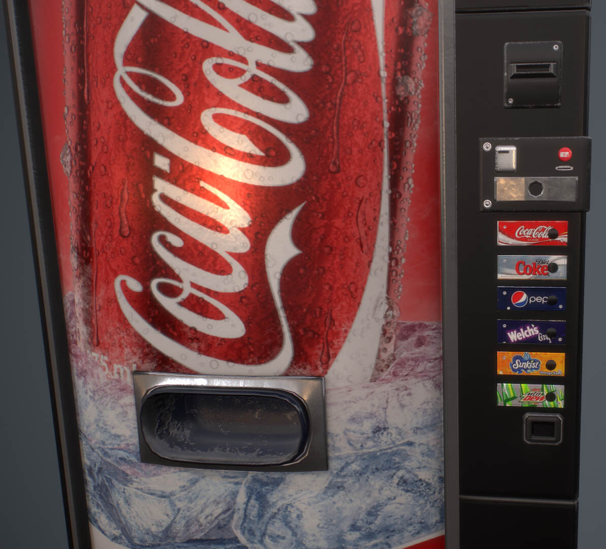 ArtStation - the vending machine - lowpoly game asset - 2k maps pbr ...