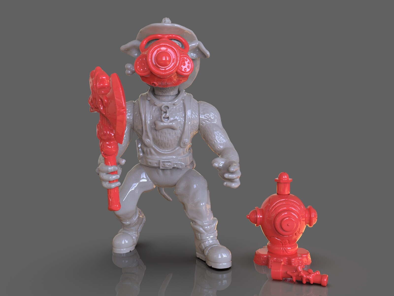 ArtStation - TMNT Hot Spot Articulated Toy With Accessories | Resources