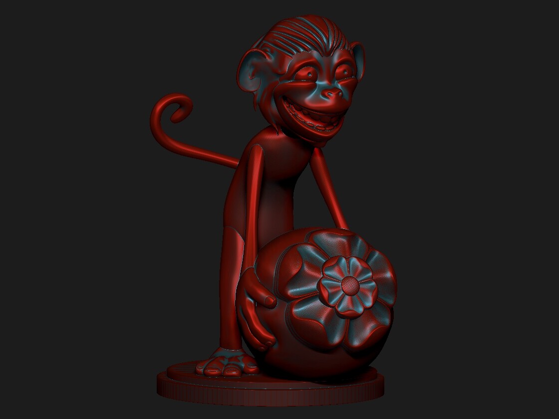 ArtStation - MATCAPS PACK 100 ZBRUSH + MONKEY MODEL WITH UV MAP | Resources