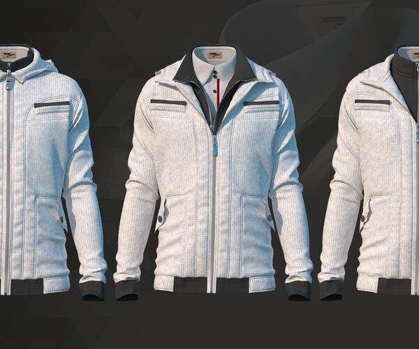 ArtStation - The Jacket 04 - 71 Marvelous Designer and Clo3D + OBJ ...