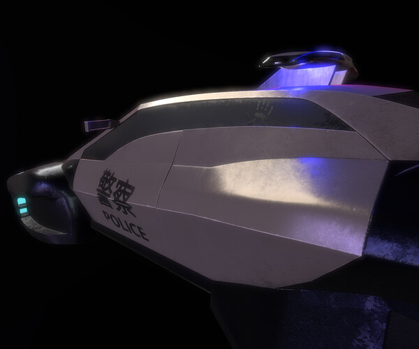 ArtStation - Sci-Fi Vehicle low-poly 3d model Low-poly 3D model | Game ...