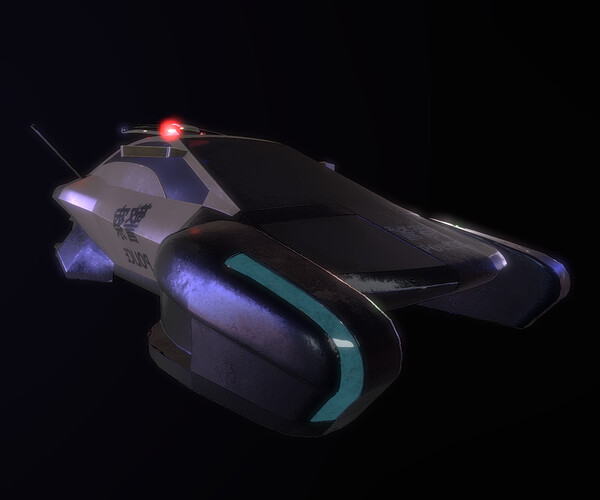 ArtStation - Sci-Fi Vehicle low-poly 3d model Low-poly 3D model | Game ...