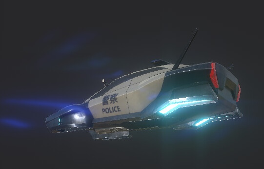 ArtStation - Sci-Fi Vehicle low-poly 3d model Low-poly 3D model | Game ...