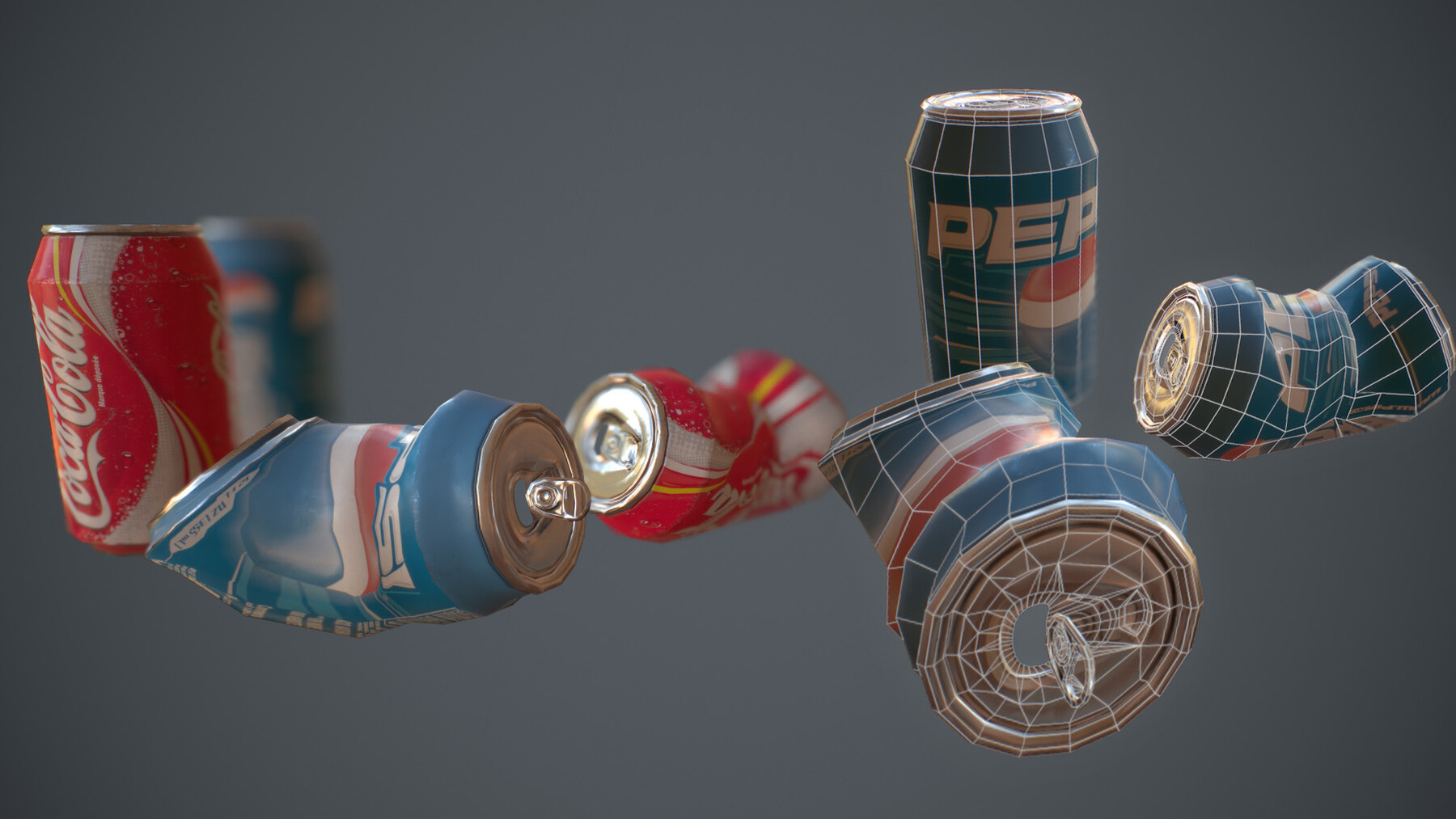 ArtStation - coca-cola and pepsi can | Game Assets