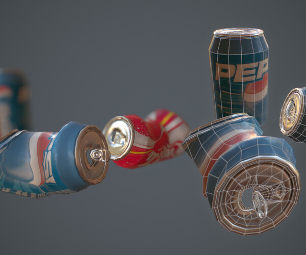 ArtStation - coca-cola and pepsi can | Game Assets