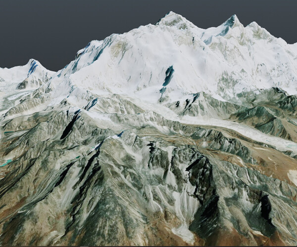 ArtStation - 1. Everest // Series of the 125 most prominent peaks in ...