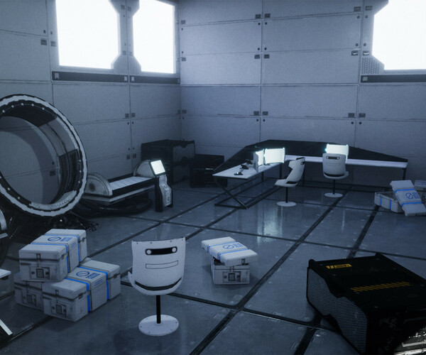 ArtStation - Sci-Fi Multi-Purpose Modular Facility | Game Assets