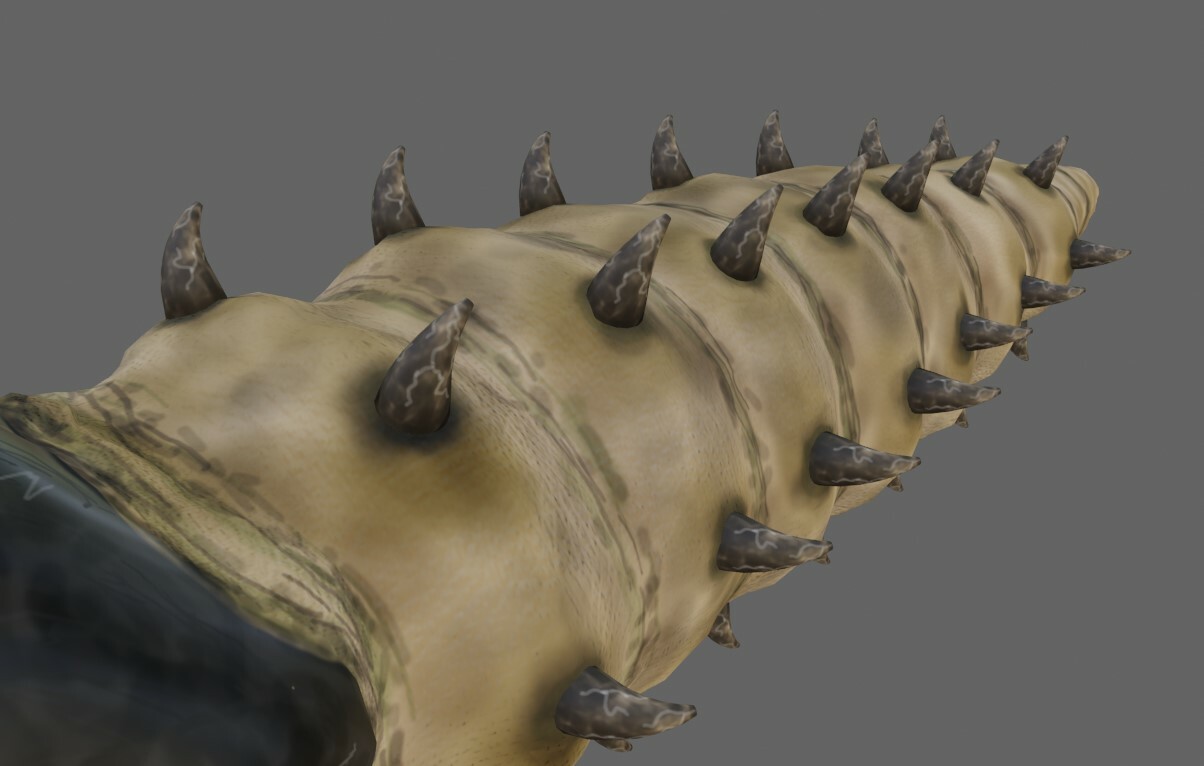 ArtStation - Giant Worm Monster - Verme Monstro Low-poly 3D model ...