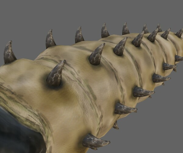 ArtStation - Giant Worm Monster - Verme Monstro Low-poly 3D model ...