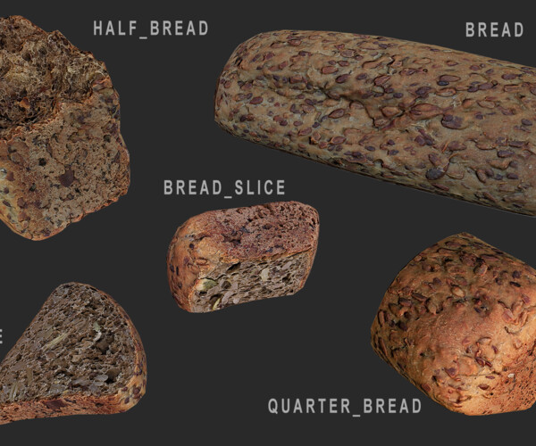 ArtStation - Bread_Collection_01 | Game Assets