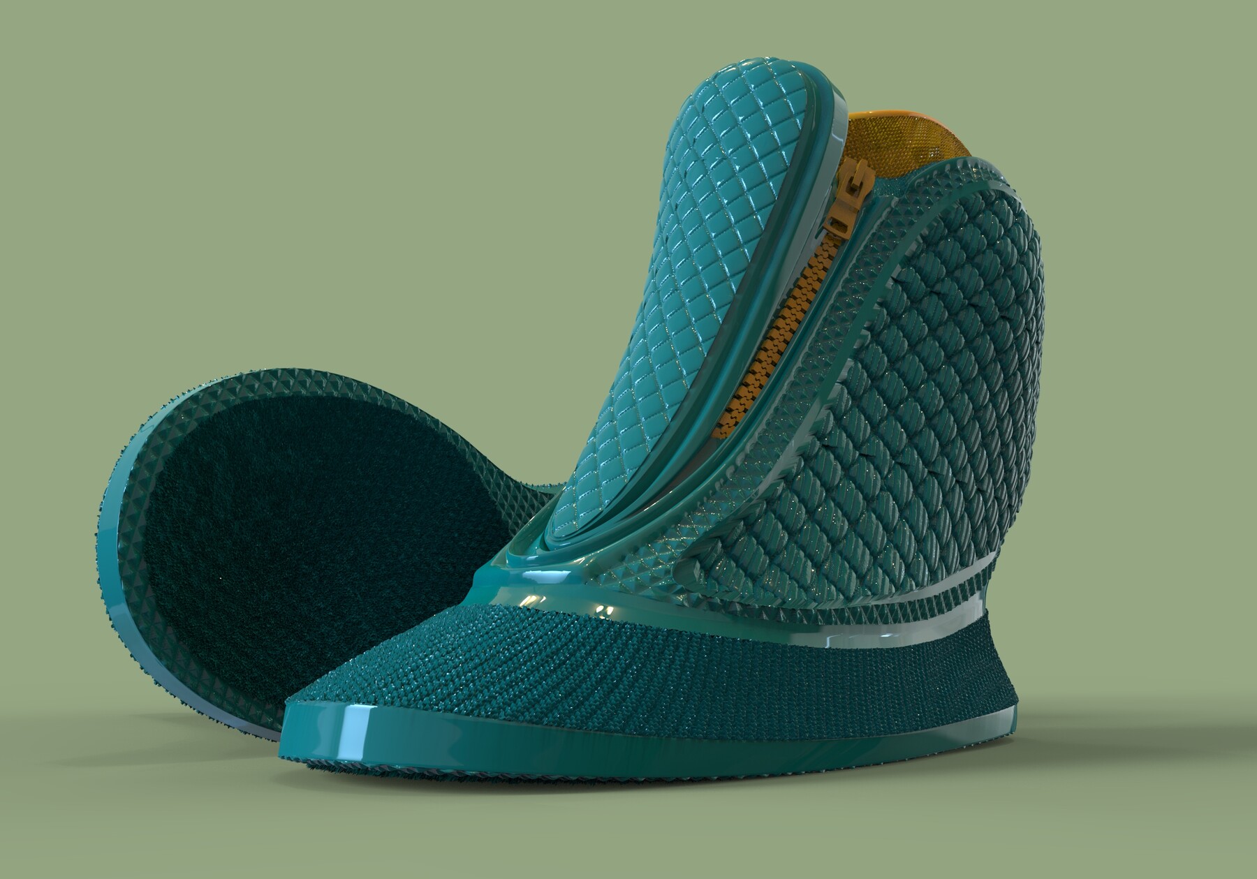 ArtStation - modern boots + renderings set scene | Resources