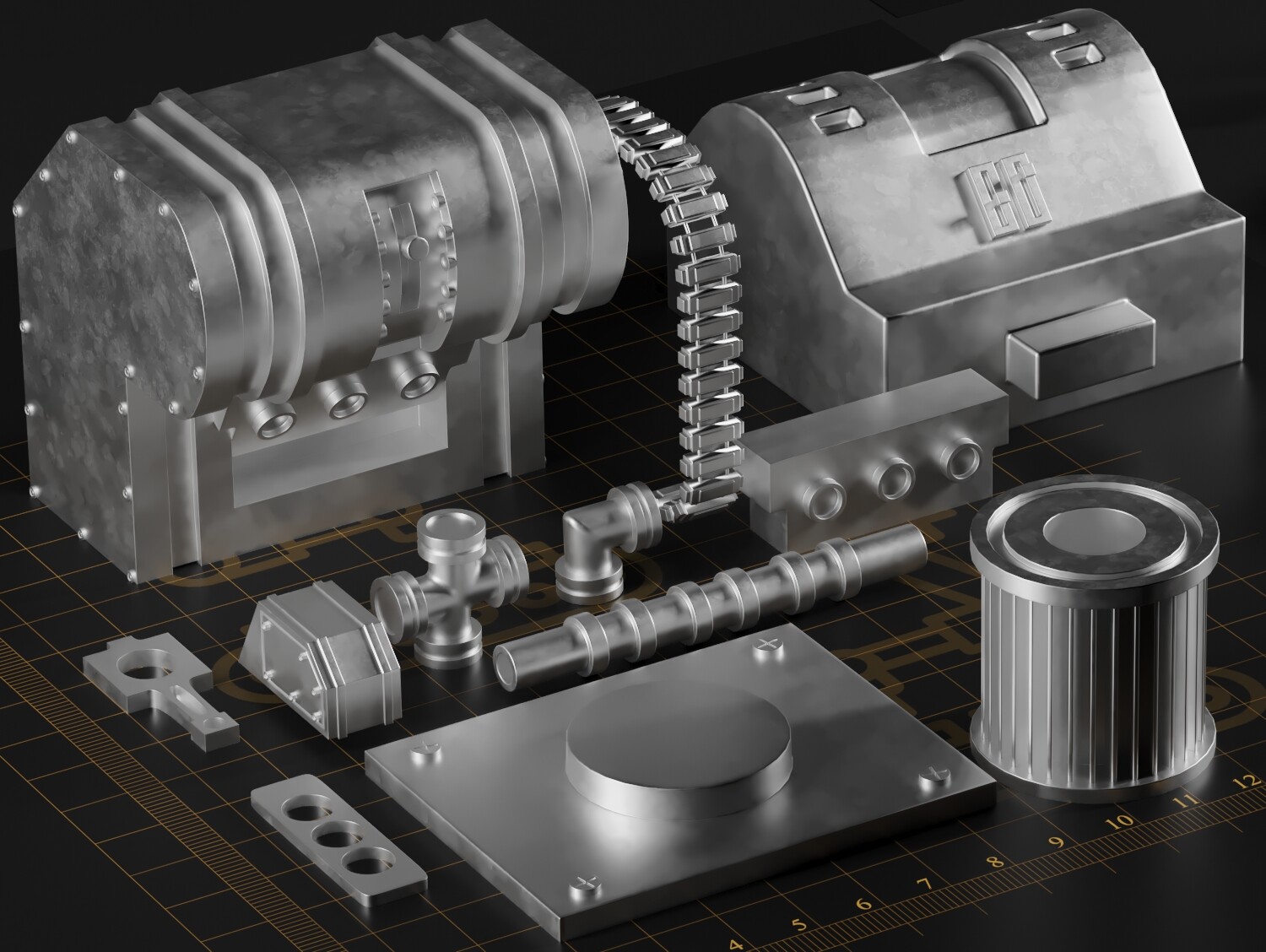 ArtStation - Robot vehicle kitbash | Resources