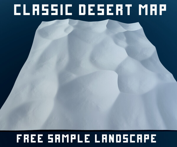ArtStation - Free sample landscape. Classic Desert | Resources