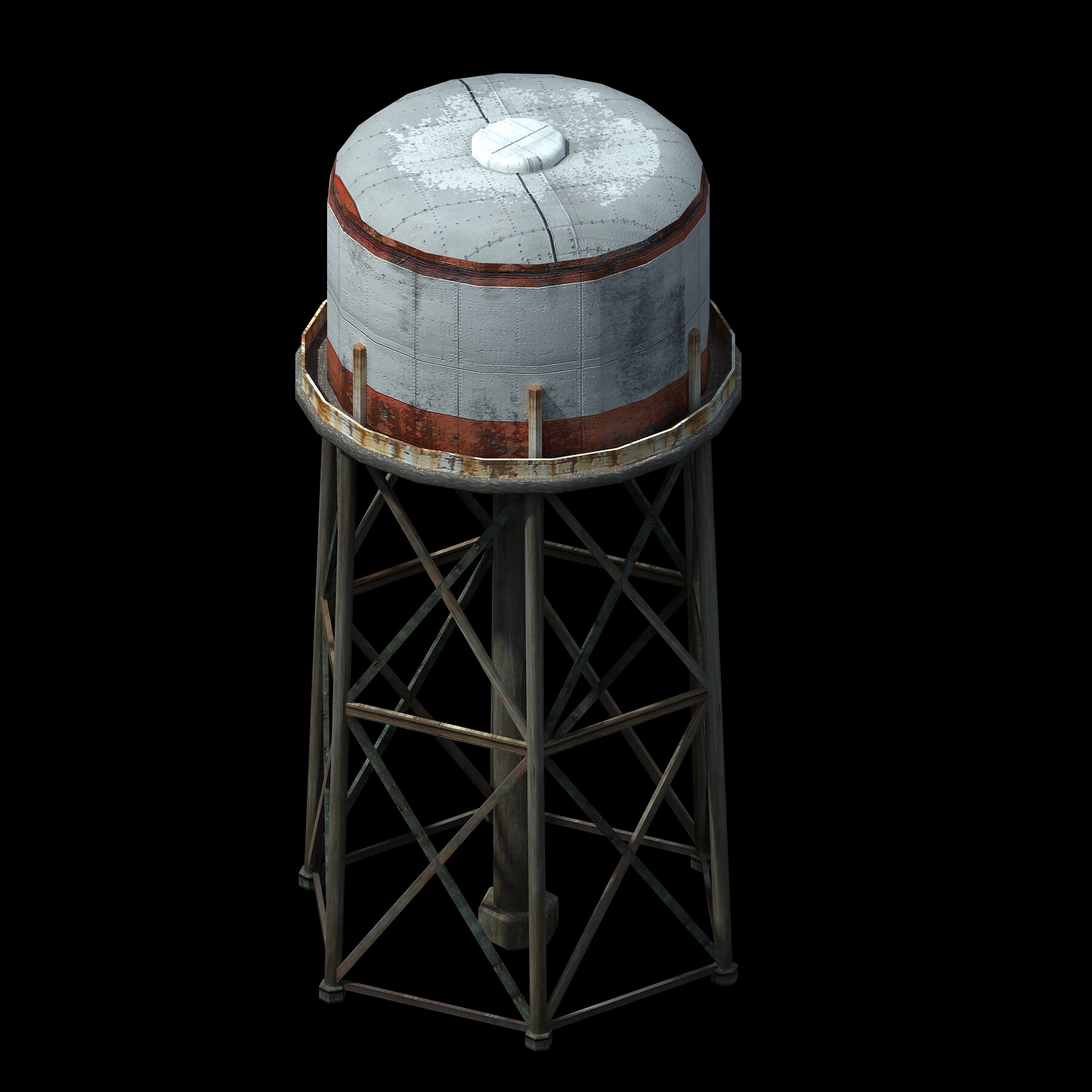 ArtStation - City-water tower 01 | Game Assets