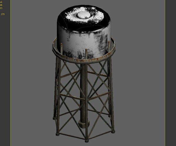 ArtStation - City-water tower 01 | Game Assets