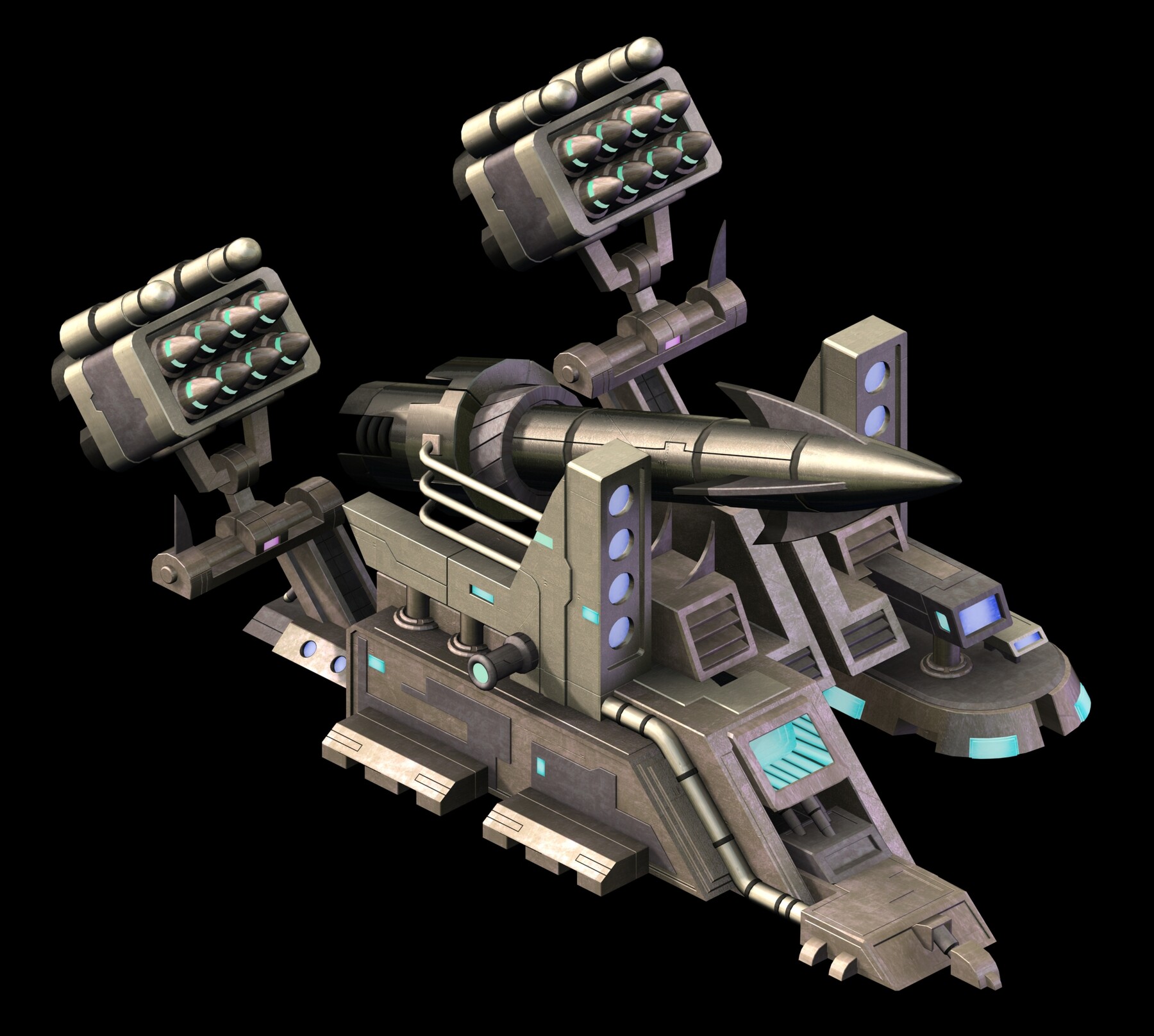 ArtStation - Missile Launcher - Roadblock 08 | Game Assets