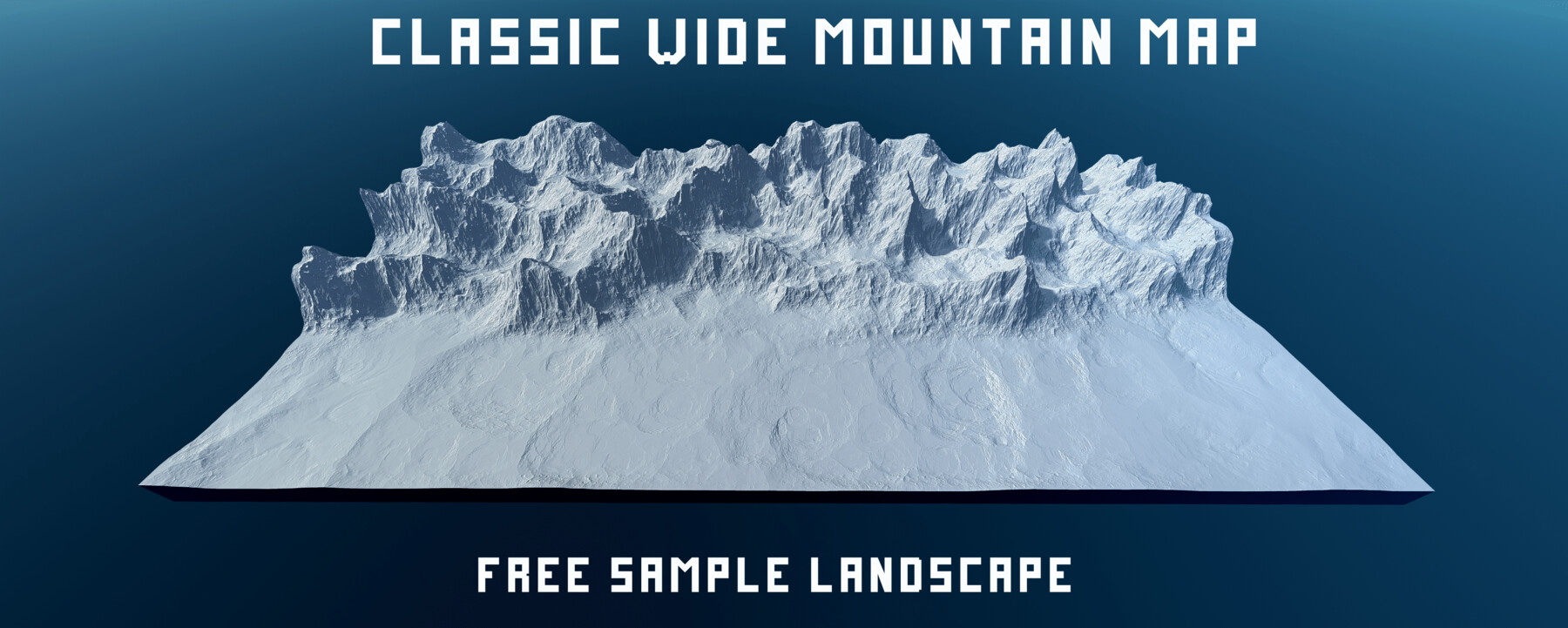 ArtStation - Free sample landscape. Classic Wide Mountain | Resources