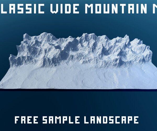 ArtStation - Free sample landscape. Classic Wide Mountain | Resources