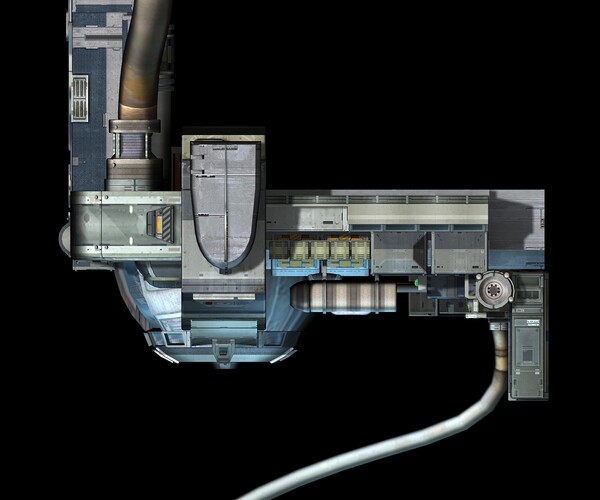 ArtStation - Spaceship - interior wall | Game Assets