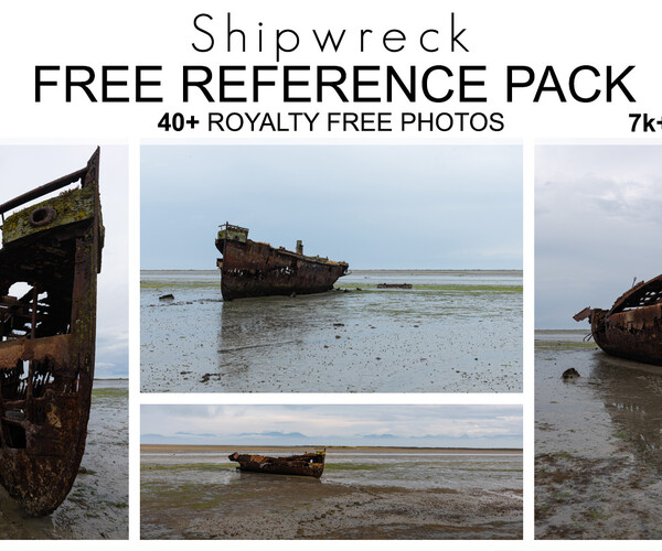 ArtStation - Free Reference Pack - Shipwreck - 40+ Royalty Free Photos ...