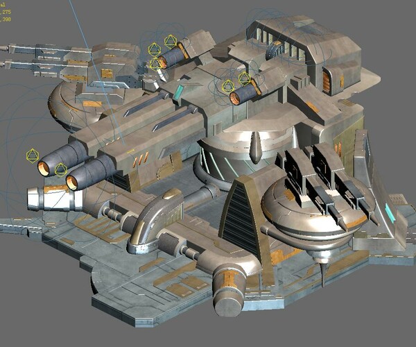 ArtStation - Spaceship - guardian turret 03 | Game Assets