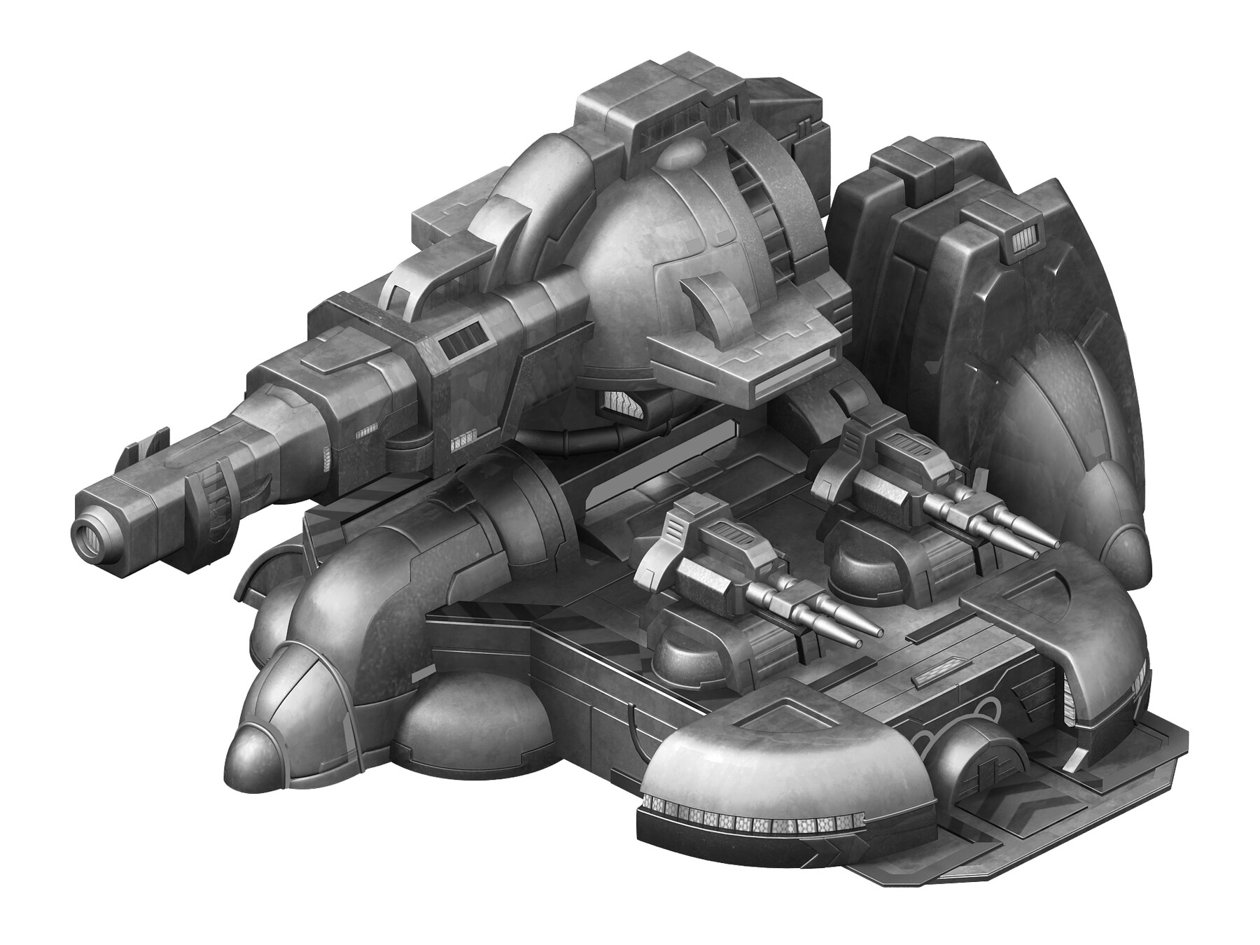 ArtStation - Spaceship - Guardian Fortress 05 | Game Assets