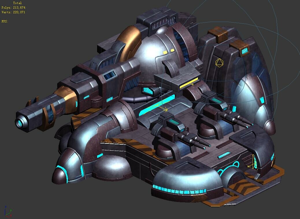 ArtStation - Spaceship - Guardian Fortress 05 | Game Assets