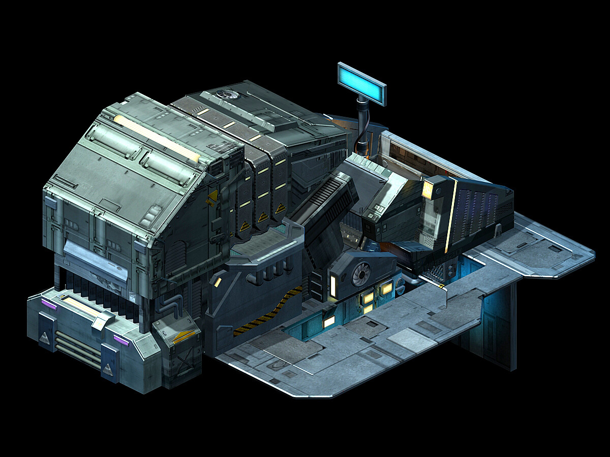ArtStation - Machinery - Spacecraft - Functional Objects 08 | Game Assets