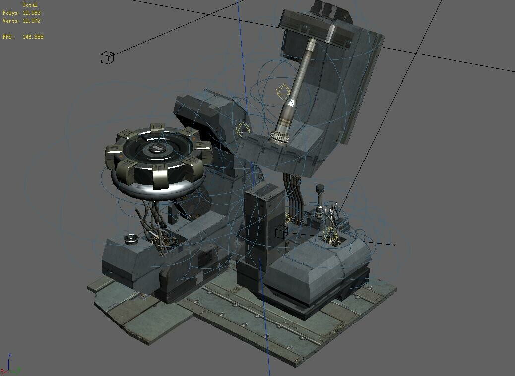 ArtStation - Machinery - spacecraft - functional objects 012 | Game Assets