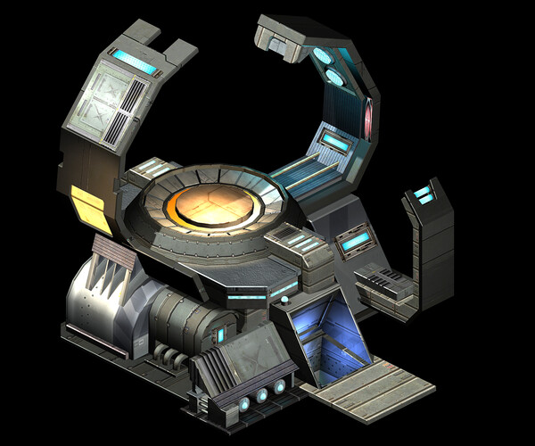 ArtStation - Machinery - spacecraft - functional objects 018 | Resources