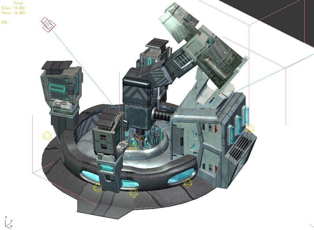 ArtStation - Machinery - Spacecraft - Functional Objects 020 | Game Assets