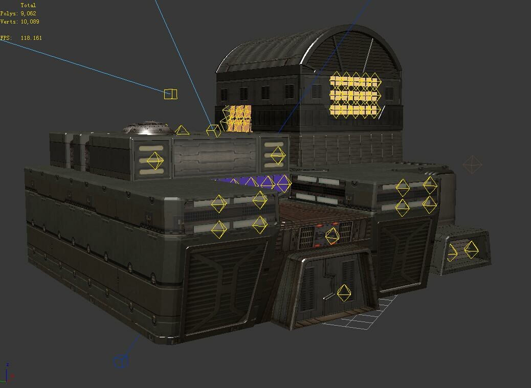 ArtStation - Mechanical building - base repair shop | Game Assets