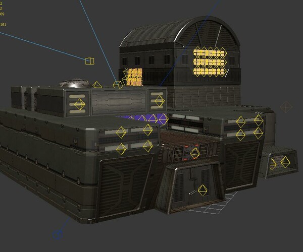 ArtStation - Mechanical building - base repair shop | Game Assets