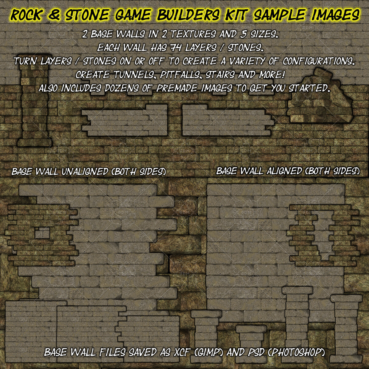 ArtStation - Rock and Stone Game Builder's Kit | Game Assets