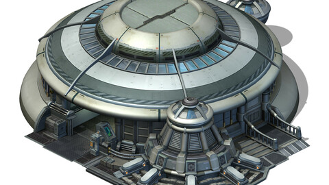 ArtStation - Mechanical Building - Stadium | Game Assets