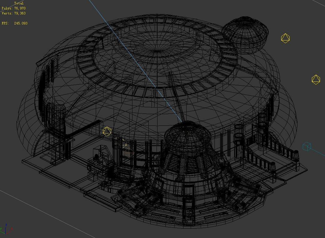 ArtStation - Mechanical Building - Stadium | Game Assets