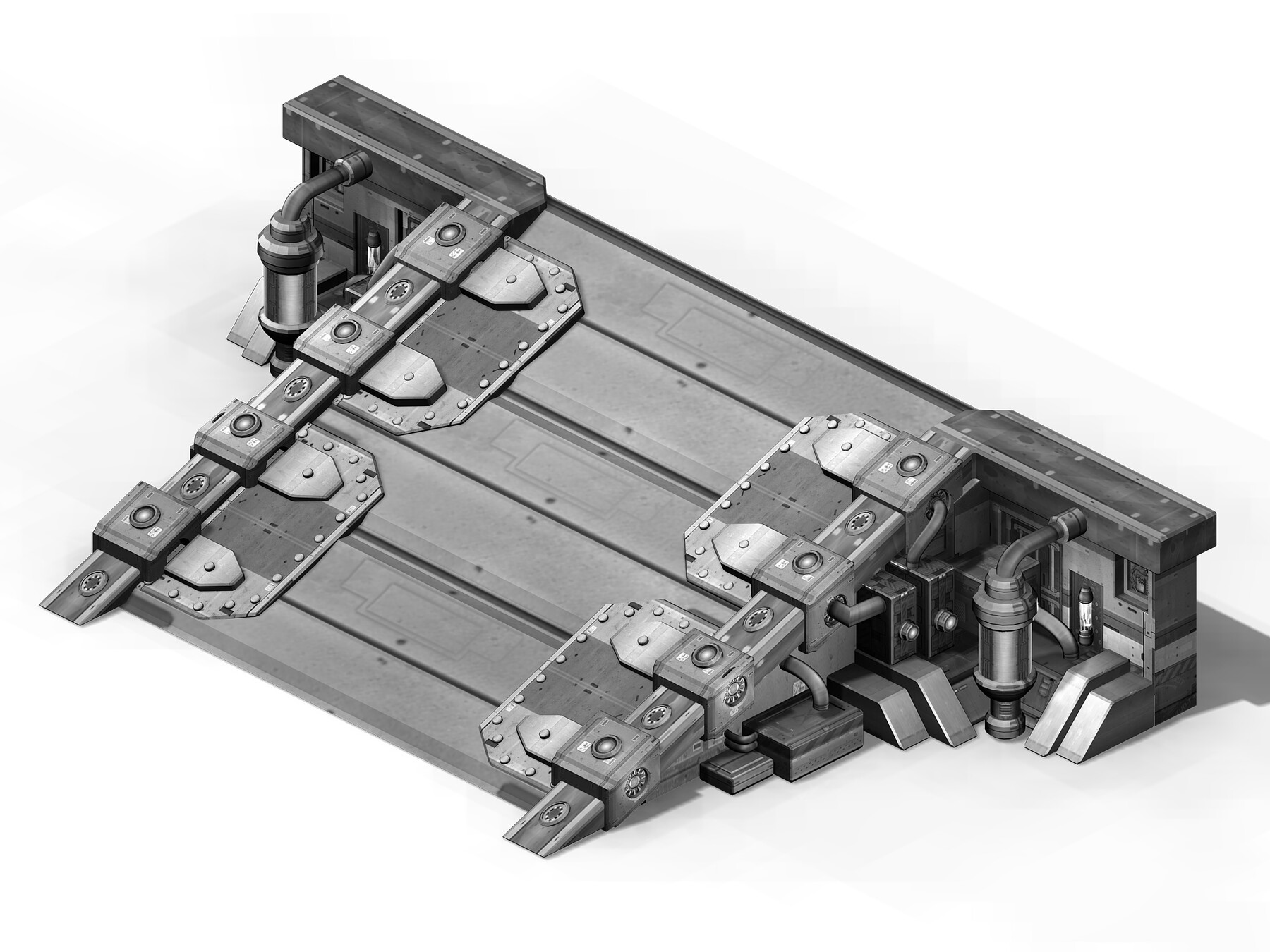 ArtStation - Mechanical Building - Slope 02 | Resources