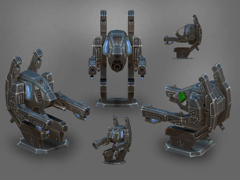 ArtStation - Machinery - Turret 04 | Game Assets